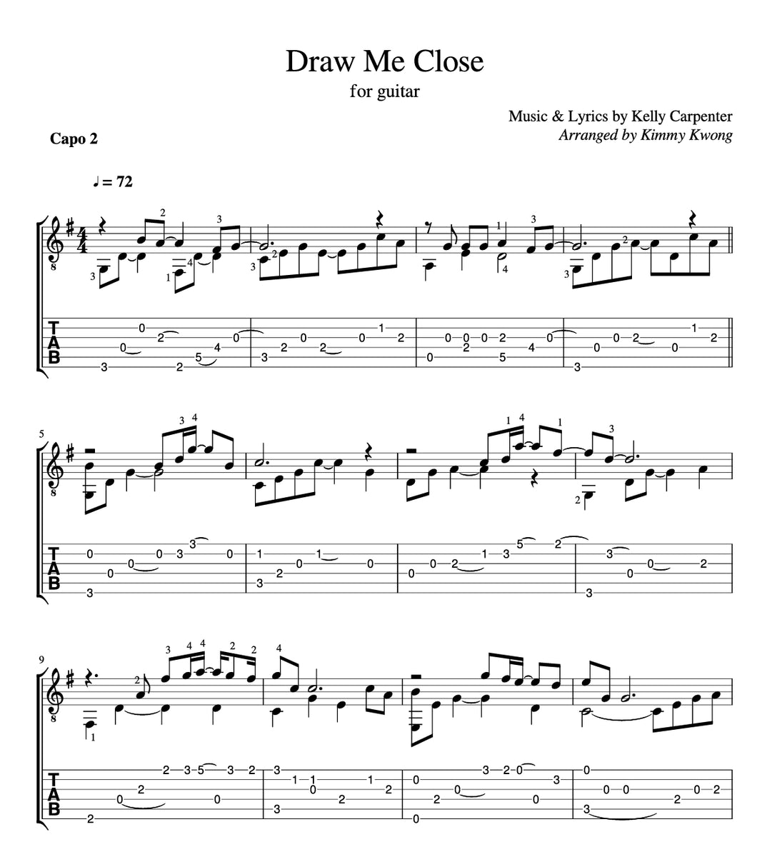 [Sheet+Tab] Draw Me Close – Kimmy Kwong